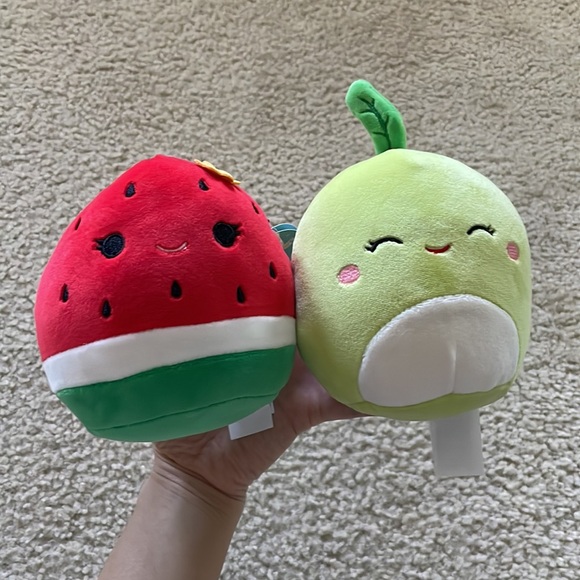 Squishmallows | Toys | Squishmallows Scented Fruit Apple And Watermelon ...